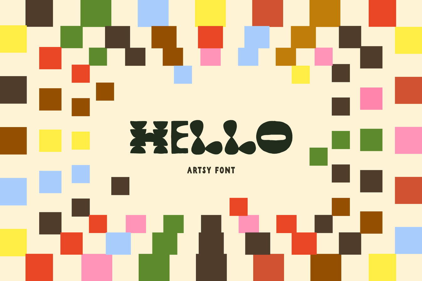 Artsy - Bold Hand-lettered Display – Hello Funshop
