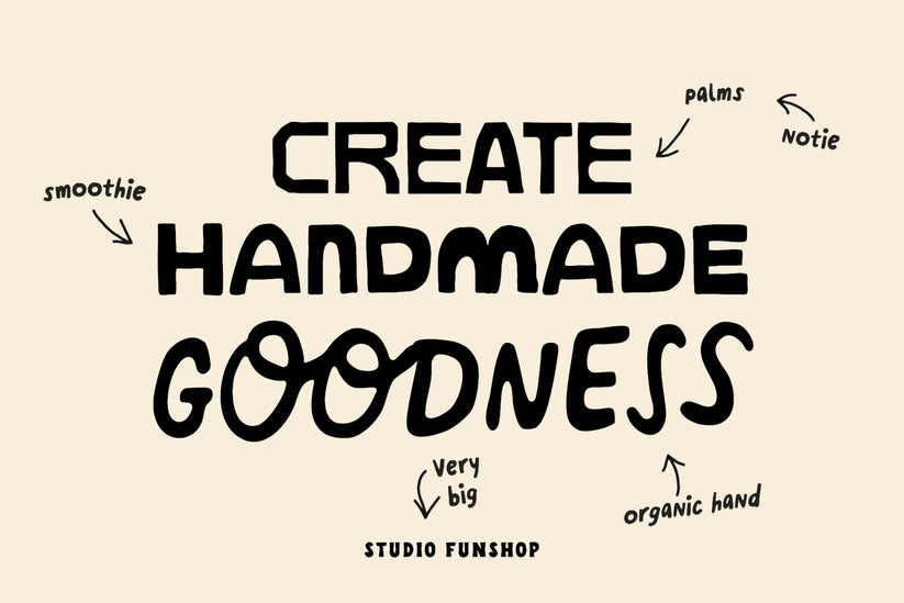 The Whole Shop Handmade Font Collection – Hello Funshop